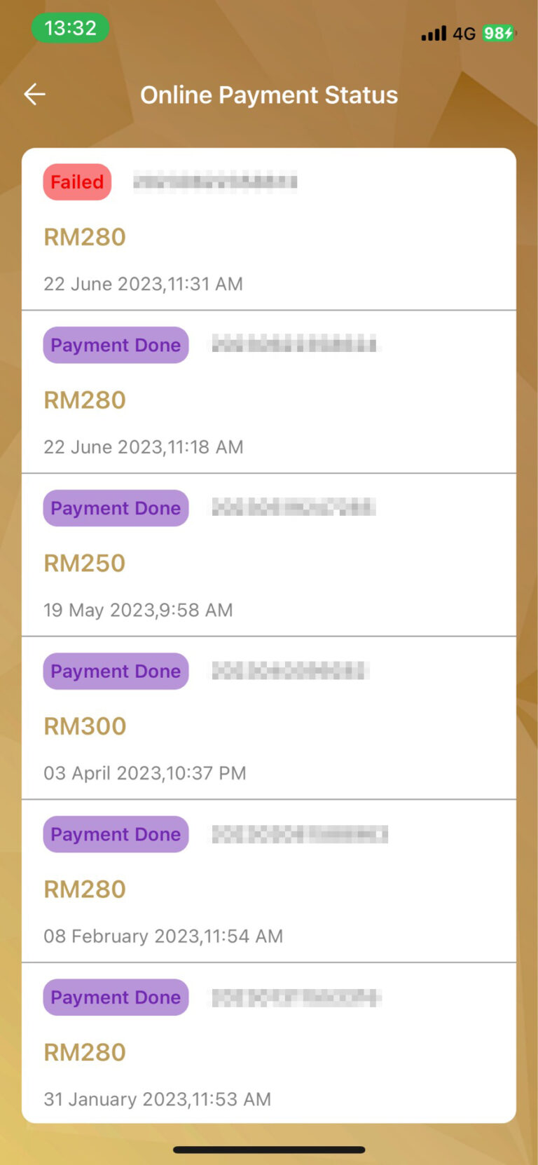 Payment Status - Chailease Berjaya
